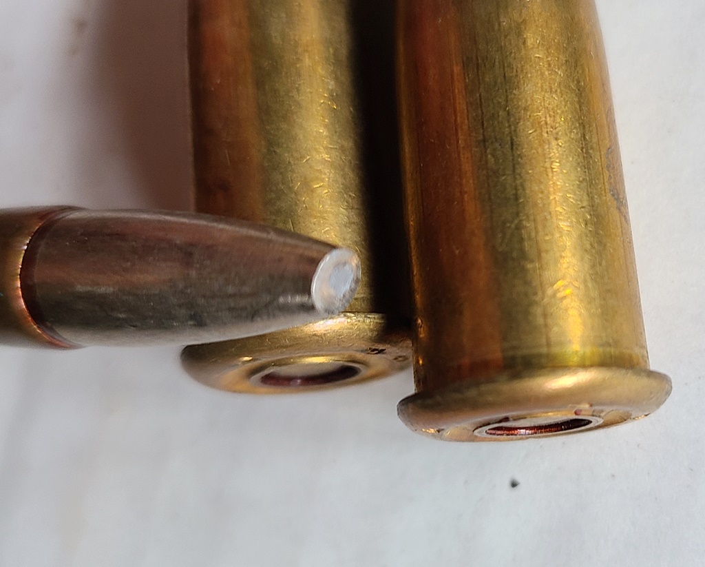Cartridge demilling by sanding off the nose of the bullet (8mm Lebel ...
